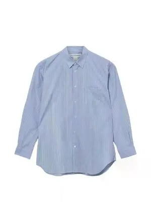 Comme Des Garçons Vertical-stripe Patch-pocket Shirt