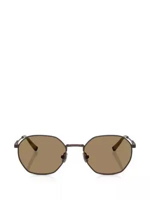 Brunello Cucinelli Geometric Frame Sunglasses - Brown