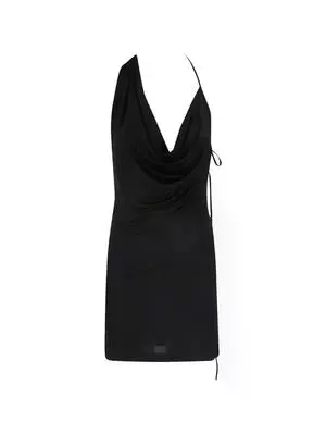 AMAZUIN Ravi Draped Cowl-neck Mini Dress
