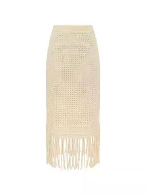 Zimmermann Indra Fringe Trim Skirt