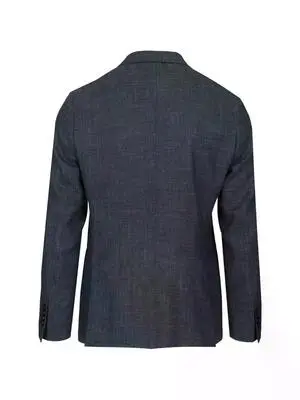 AL DUCA D’AOSTA 1902 Melange-effect Notched-lapel Blazer