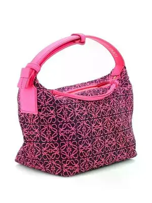 Loewe Cubi Anagram Jacquard Small Hobo Bag - Pink