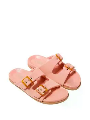 ERES Izai Buckle Strap Mules - Pink