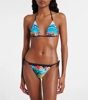 Dolce & Gabbana Floral Print Bikini Set
