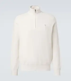 Polo Ralph Lauren Cotton Half-zip Sweater - White