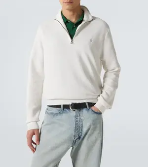 Polo Ralph Lauren Cotton Half-zip Sweater - White