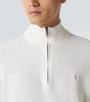Polo Ralph Lauren Cotton Half-zip Sweater - White