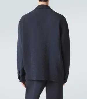 Giorgio Armani Seersucker Polo Shirt
