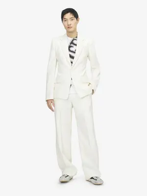 Alexander McQueen Pleated Lapel Single-breasted Jacket
