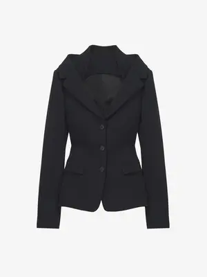 Alexander McQueen Off-the-shoulder Harness Jacket