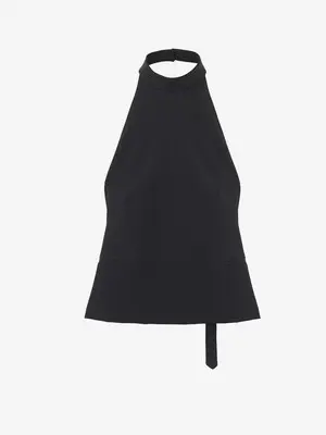 Alexander McQueen Sleeveless High Neck Top