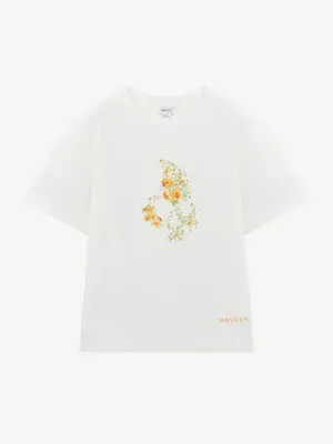 Alexander McQueen Floral Skull T-shirt