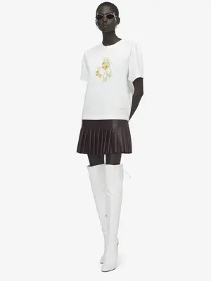 Alexander McQueen Floral Skull T-shirt