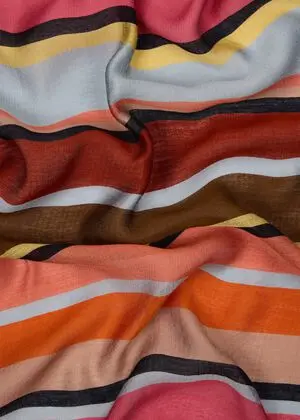 Paul Smith Stripe Viscose-silk Scarf