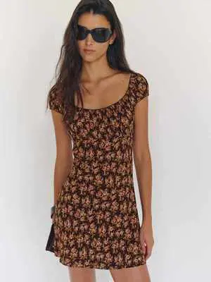 REFORMATION Lucy-belle Dress - Brown