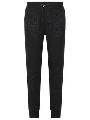 Philipp Plein Paisley Cotton Blend Pants - Black