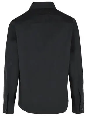 Zegna Stretch Cotton Overshirt - Black