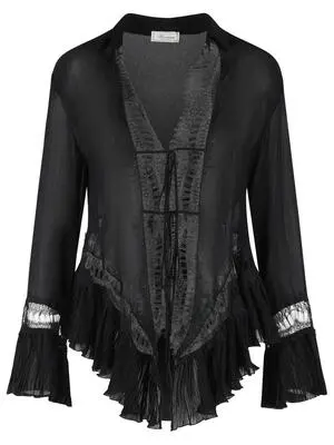 Blumarine Criss-cross Blouses