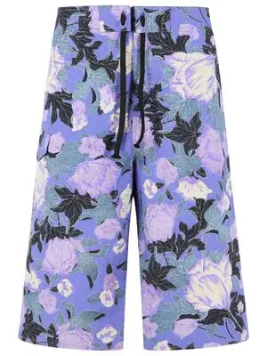 ERL Printed Nylon Swimsuit - Violet