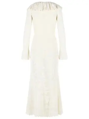 SELF-PORTRAIT Crochet Midi Dress