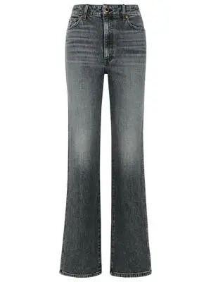 Khaite Danielle Warwick Cotton Jeans - Black
