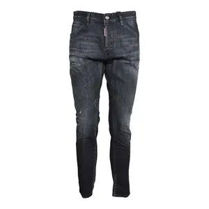 Dsquared2 Black Wash Distressed Slim Fit Jeans - Nero
