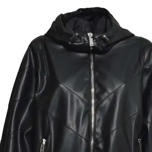 Dsquared2 Hooded Leather Jacket