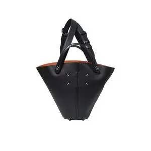 MAISON MARGIELA Black Leather Bag - Nero