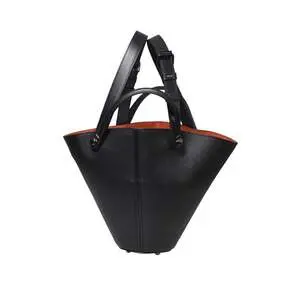MAISON MARGIELA Black Leather Bag - Nero
