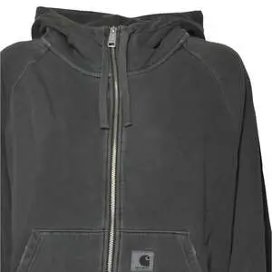 Carhartt Work In Progress Zip-up Hoodie With Pockets - Nero
