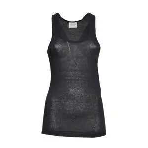 MARANT ETOILE Sleeveless Sheer Top - Nero
