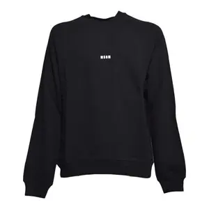MSGM Black Crewneck Sweatshirt - Nero