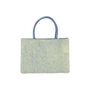 DIESEL® Embossed Logo Top Handle Bag - Denim