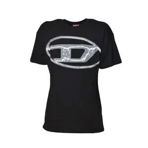 Women's Black Crew Neck T-Shirts