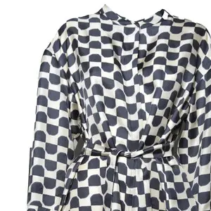 Max Mara Printed Midi Shirt Dress - Blu/beige