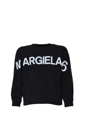 MAISON MARGIELA Crew Neck Pullover With Graphic Print