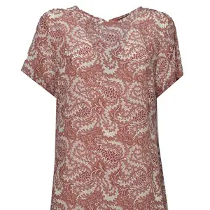 Max Mara Printed V-neck Maxi Dress - Rosso