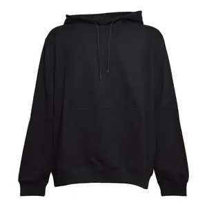 MSGM Black Cotton Logo Hoodie - Nero