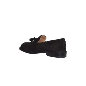 TRICKER'S Black Suede Tassel Loafers - -97