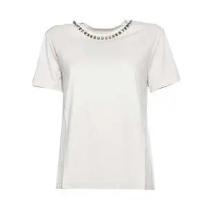 Max Mara Embellished T-shirt - Beige