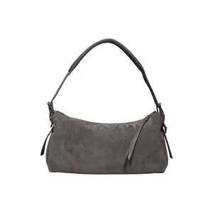 LEMAIRE Suede Shoulder Bag - Grigio