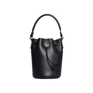 KATE CATE Black Leather Bucket Bag