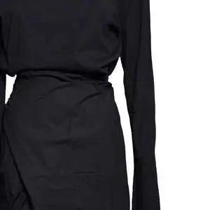 Our Legacy Black Long Sleeve Wrap Dress - Nero