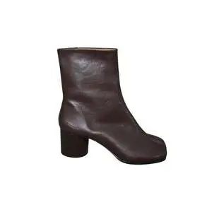 MAISON MARGIELA Square Toe Block Heel Ankle Boots