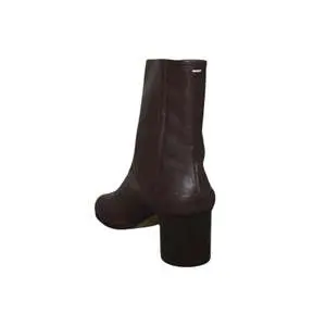 MAISON MARGIELA Square Toe Block Heel Ankle Boots