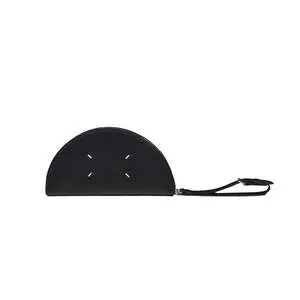 MAISON MARGIELA Half Moon Pouch With Wristlet - Nero