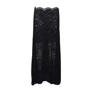 Rabanne Lace Maxi Skirt - Nero