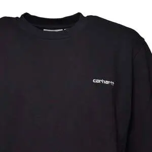 Carhartt Work In Progress Embroidered Logo Crewneck Sweater - Nero