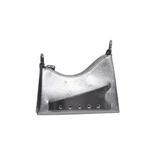 MAISON MARGIELA Silver Metallic Leather Bag