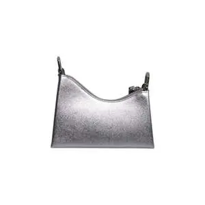 MAISON MARGIELA Silver Metallic Leather Bag